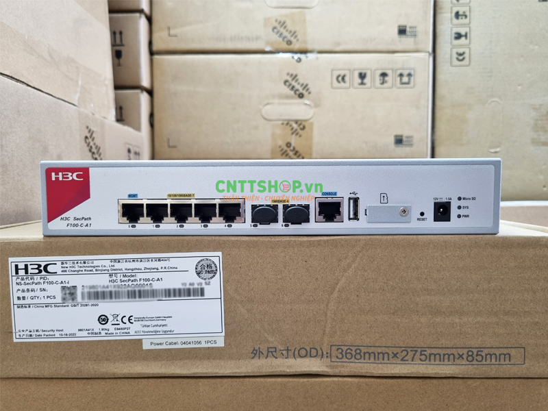 Firewall H3C NS-SecPath F100-C-A1 5x RJ45 1 GbE, 2x SFP